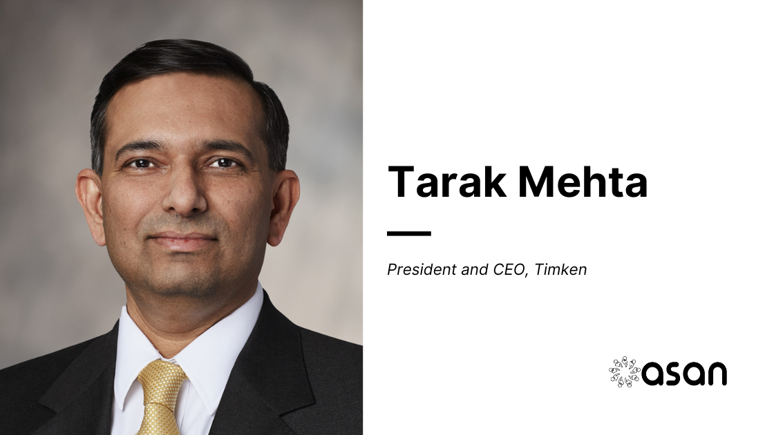Tarak Mehta Appointed as Timken's New President and CEO